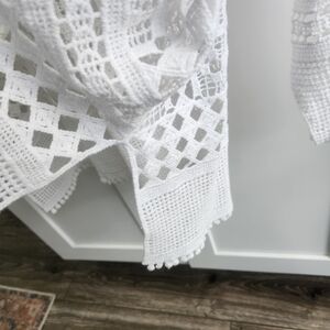 Zozo | Tops | Zozo Crochet Sheer Lace Long Sleeve Top Cover Up Size Xl ...